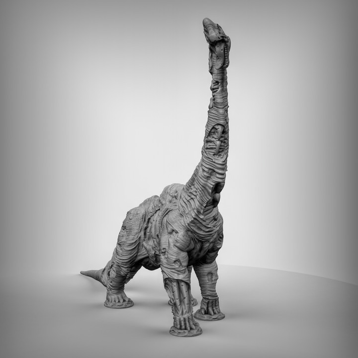 3D Printable Undead Brachiosaurus by Duncan Shadow