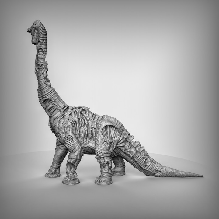 3D Printable Undead Brachiosaurus by Duncan Shadow