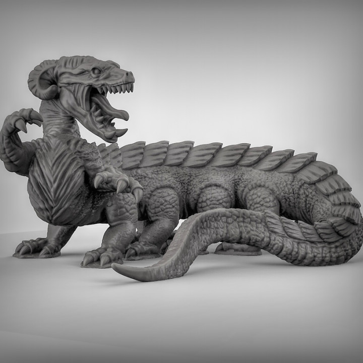 3D Printable Behir by Duncan Shadow