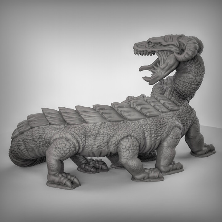 3D Printable Behir by Duncan Shadow