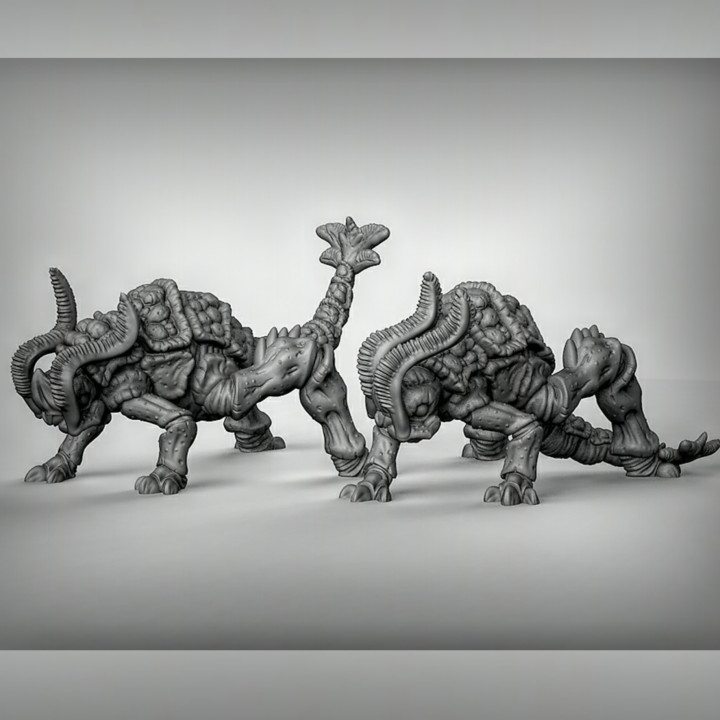 3D Printable Rust beasts by Duncan Shadow