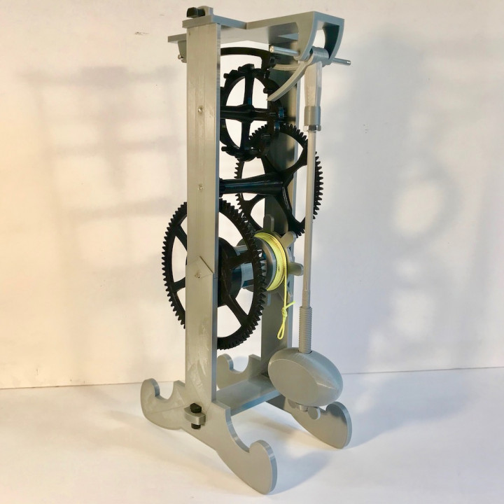 3D Printable Galileo Escapement Clock by Jacques Favre