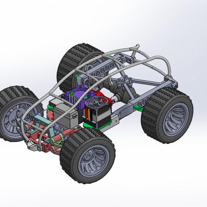 3D Printable Buggy Car rc Brushless by TB3D