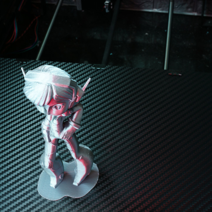 3D Printable MINI DVa Overwatch - Support Free Remix by iczfirz