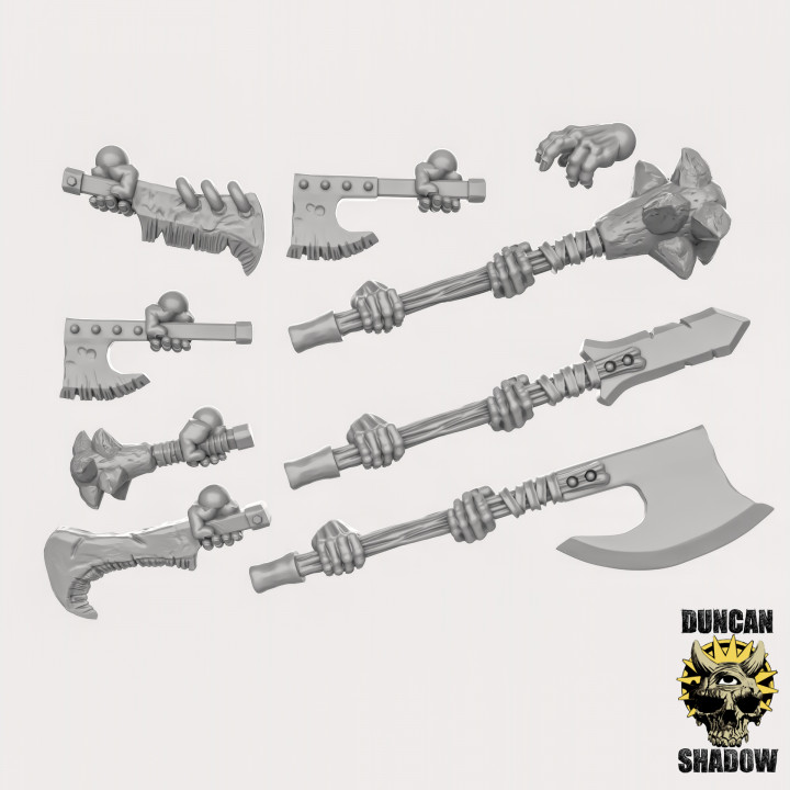 3D Printable Ogre Boss (Multi weapon options) (Pre Supported) by Duncan ...