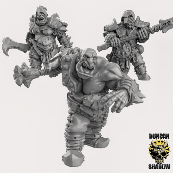 3D Printable Ogre Boss (Multi weapon options) (Pre Supported) by Duncan ...