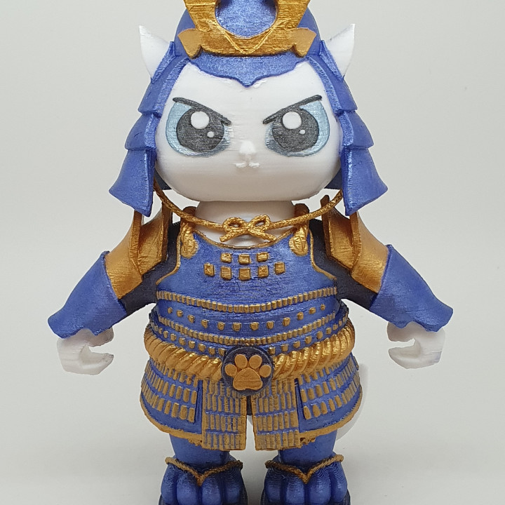 3D Printable Samurai Cat by Air New