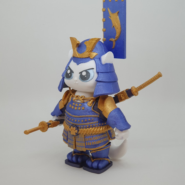 3D Printable Samurai Cat by Air New