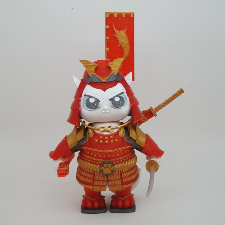 3D Printable Samurai Cat by Air New