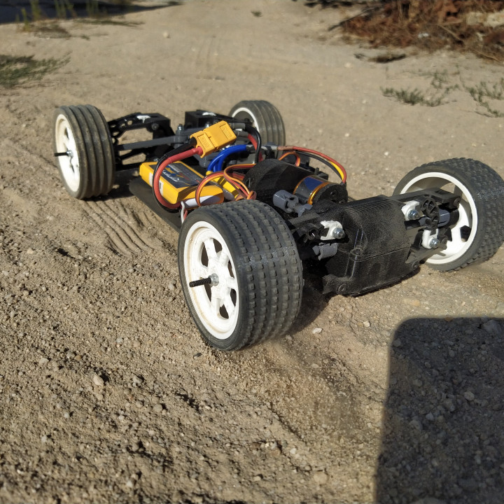 3D Printable RC Truggy - Fully 3D printed RC car by 3Dimensions