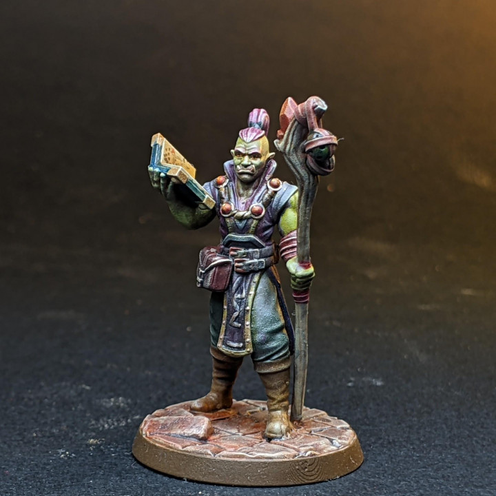 3D Print of Wizard Half-Orc by DannyPirateStudios