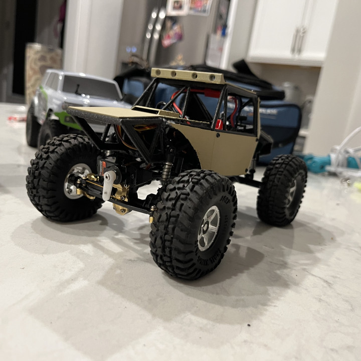 3D Print of SCX24 U4 chassis by JohnBall1