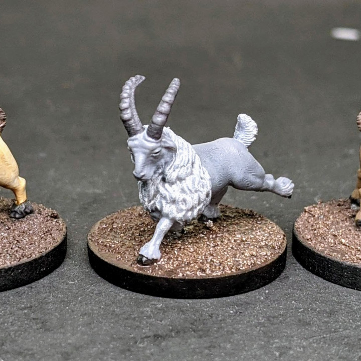 3D Print of Dwarf Goat Riders by Dessimation