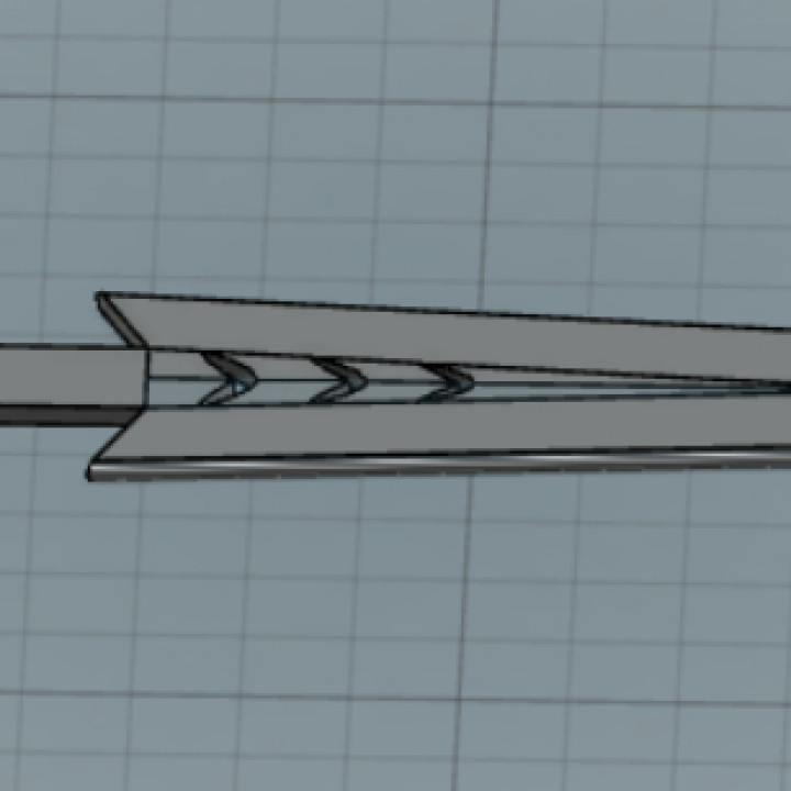 3D Printable Throwing Knife by Cayden Capson