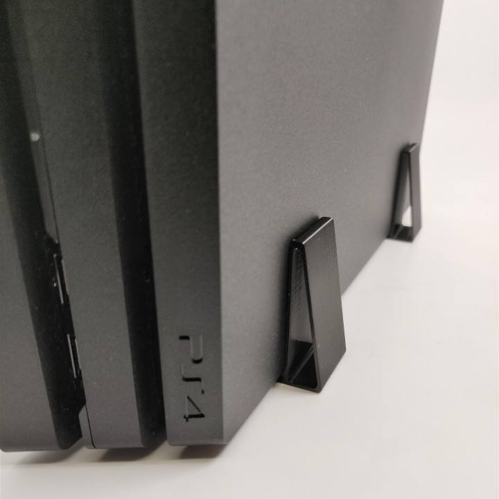 3D Printable PS4 Pro Stand Vertical by Mentum