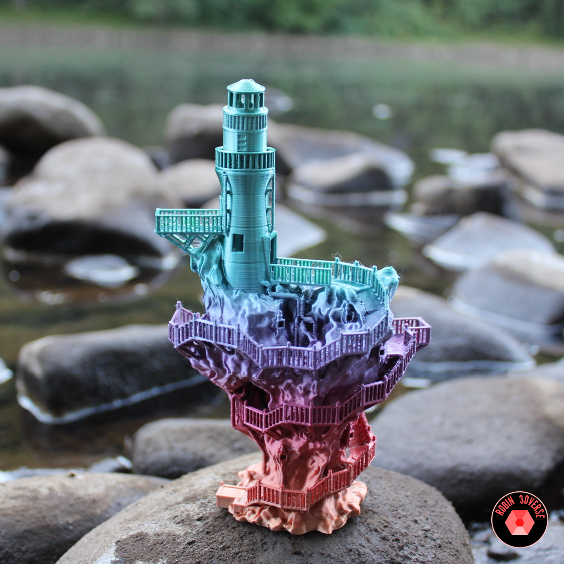 3D Printable Aiba Lighthouse by Jukka Seppänen