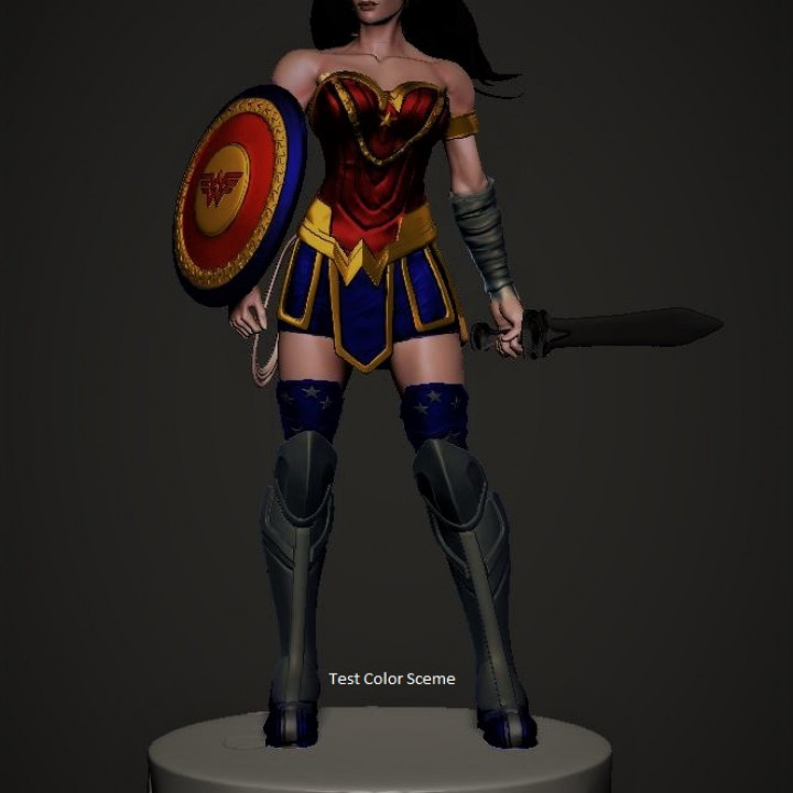 3D Printable Wonder Woman by Michael Rembert