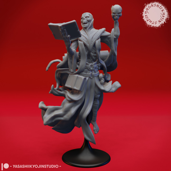 3D Printable Lich - Tabletop Miniature by Yasashii Kyojin Studio