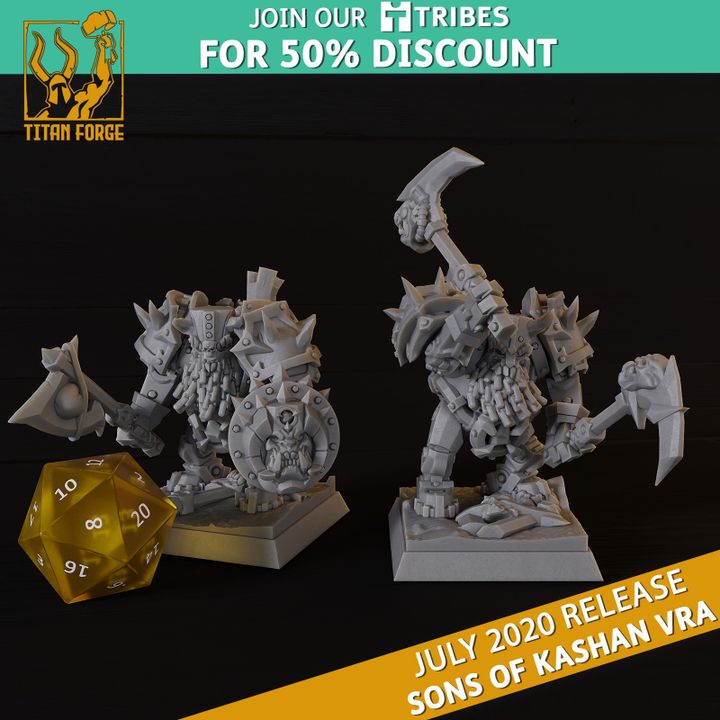 3D Printable Deathbots - Sons of Kashan Vra - Titan Forge Miniatures ...