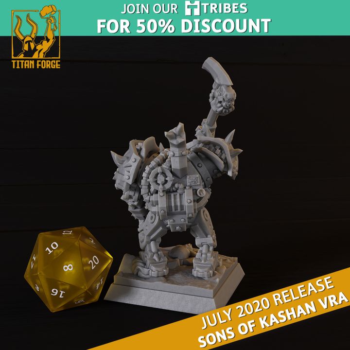 3D Printable Deathbots - Sons of Kashan Vra - Titan Forge Miniatures ...