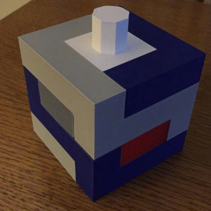 3D Printable Interlocking Cube Puzzle by Shane Russell
