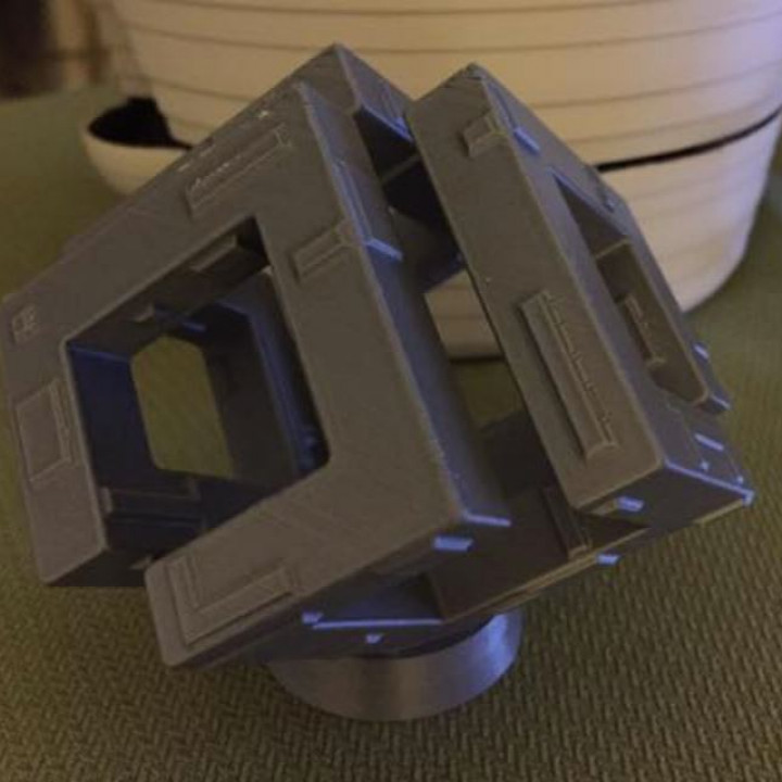 3D Printable Twisty Greeble Cube by Shane Russell