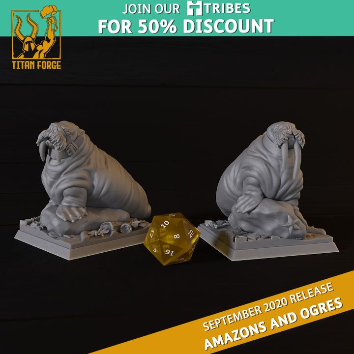 3D Printable Ogre Hunter by Titan Forge Miniatures