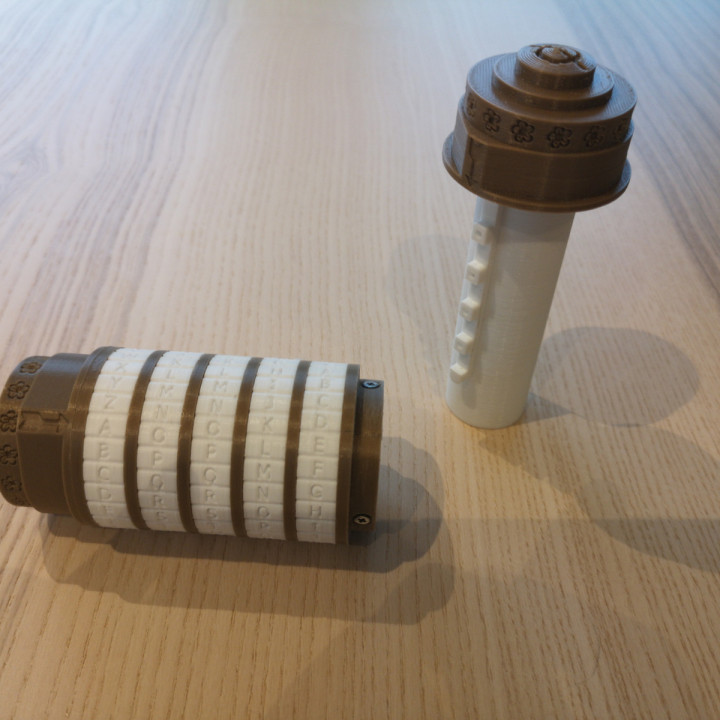 3D Printable Cryptex by Daniel Cavada Johansen