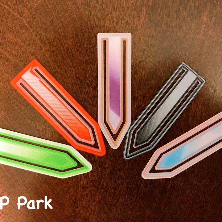 3D Printable bookmarks by 3DP Park 小白的3DP樂園