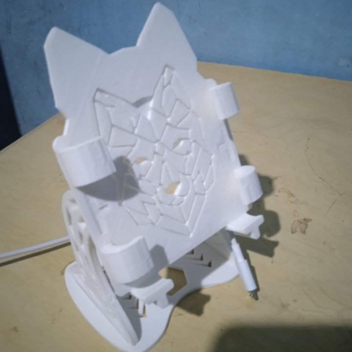 3D Printable Stand Cell Wolf by Digno Alfredo Talavera Rojas