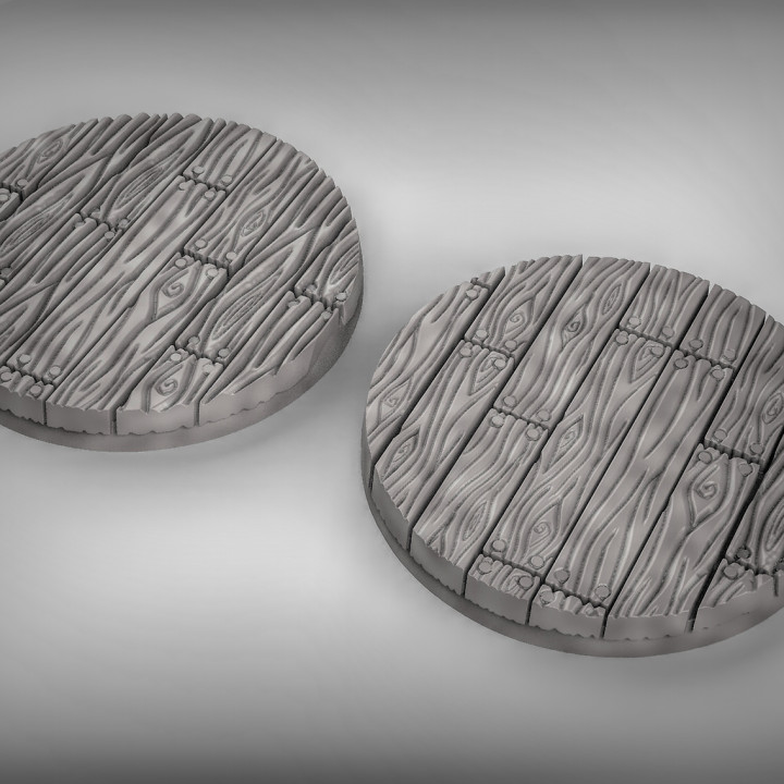 3D Printable wood floor bases 50mm by Duncan Shadow