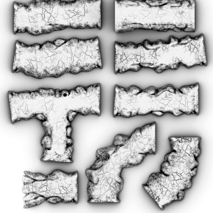 3D Printable Simple Dirt Road & Simple Trail by GameScape3D