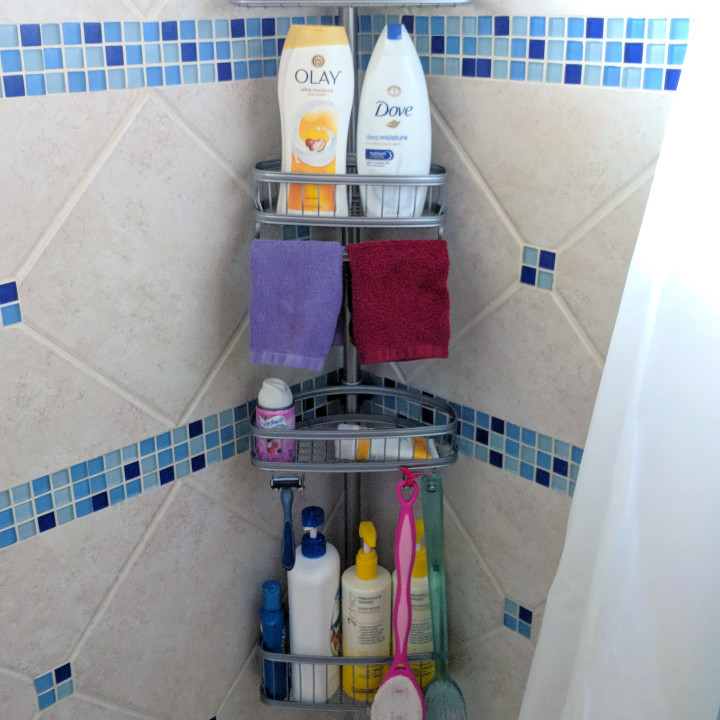 3D Printable Hanging Shower Caddy (Life Hack) by William Hayden