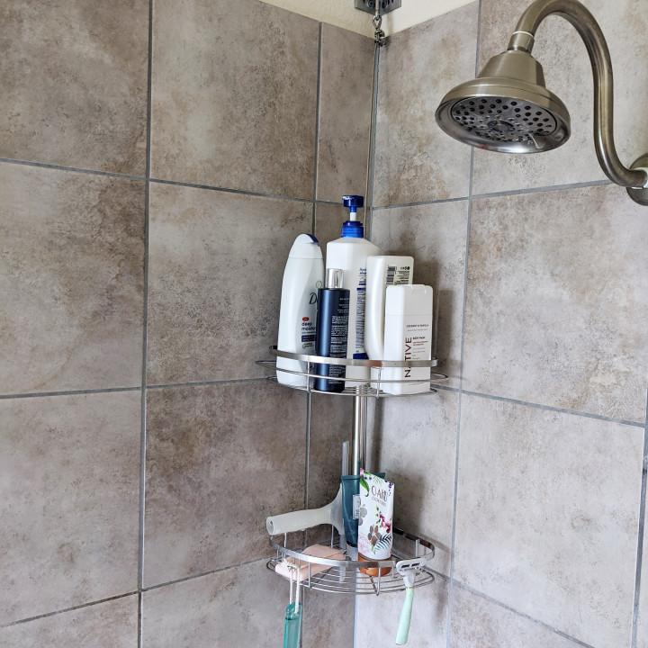 3D Printable Hanging Shower Caddy (Life Hack) by William Hayden