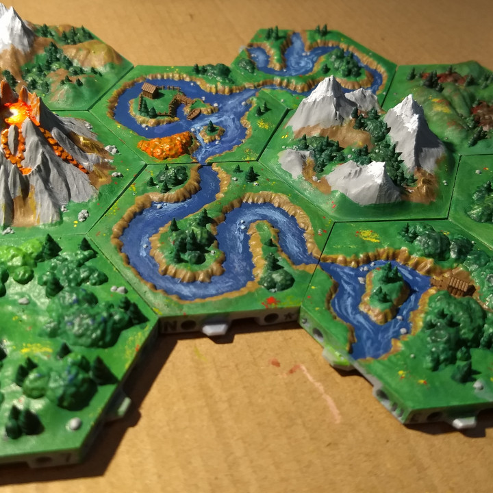 3D Print of Hexton Hills Starter Set by brass-phoenix