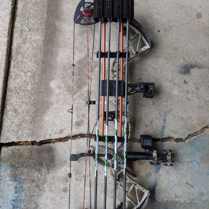 3D Printable Arrow shaft Arrow Quiver by Tim Dakin
