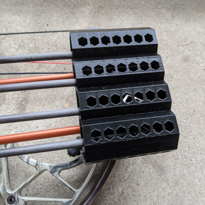 3D Printable Arrow shaft Arrow Quiver by Tim Dakin