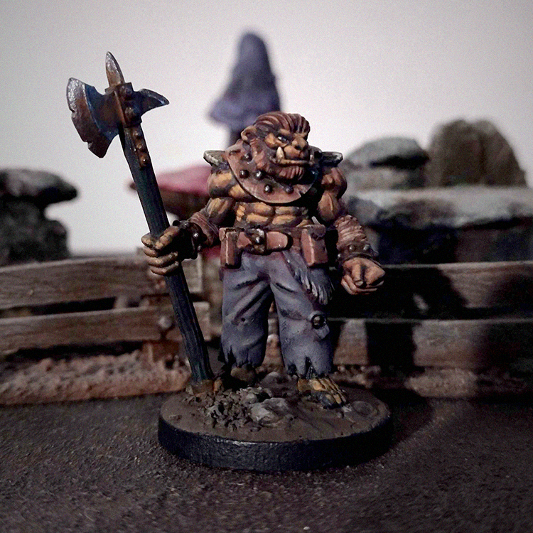 3D Printable Bugbears with Halberds (pre supported) by Duncan Shadow