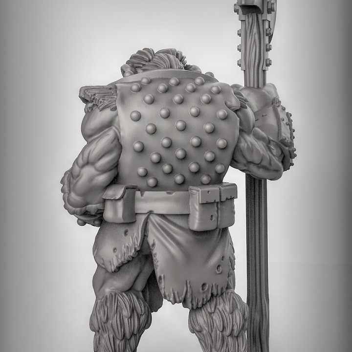 3D Printable Bugbears with Halberds (pre supported) by Duncan Shadow