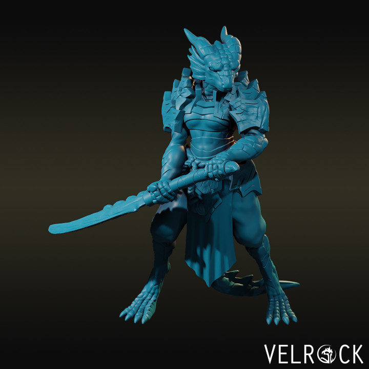 3D Printable Dragonborn and Half Dragon Samurai Clan by Velrock Art ...