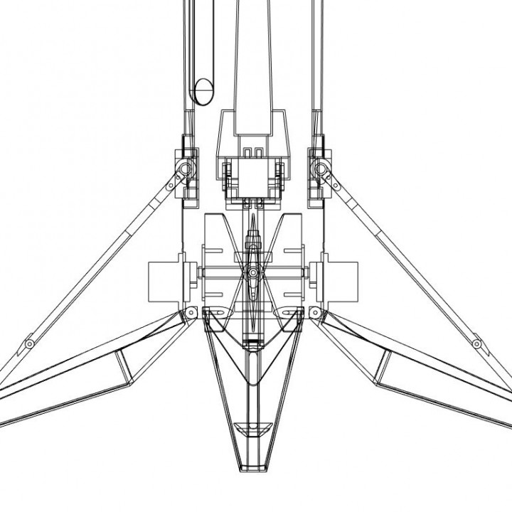 3D Printable SpaceX inspired edf rocket by Brian Brocken