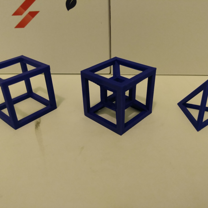 3D Printable Regular Polytope or Platonic Solide in 3 and 4 Dimension ...