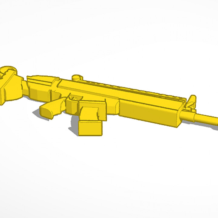 3D Printable Fortnite SCAR-L keychain by Louis Ponce