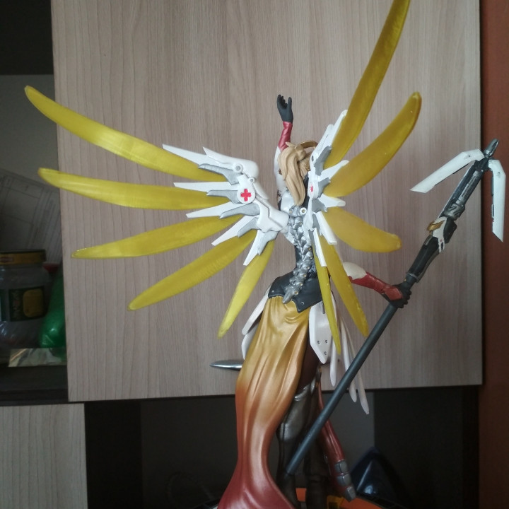 3D Printable Staff like original from game (OVERWATCH - MERCY 30 CM ...