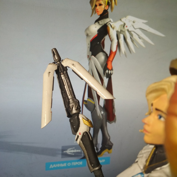 3D Printable Staff like original from game (OVERWATCH - MERCY 30 CM ...