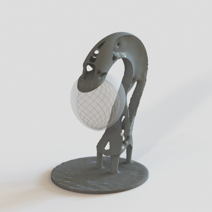 3D Printable Topology Trophy by Bertan Atamer