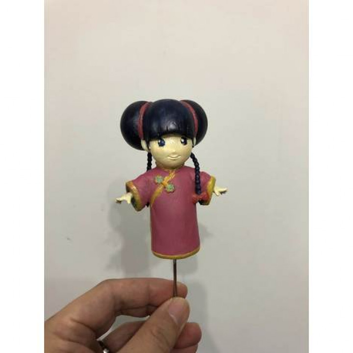 3D Printable Lynn Minmay Singing Doll from MACROSS/ ROBOTECH by HT