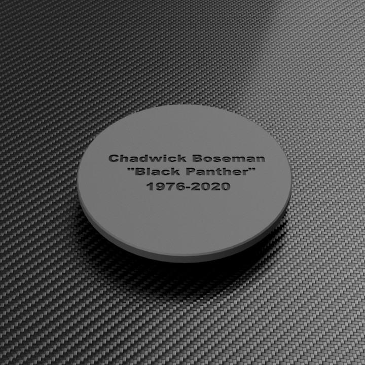 3D Printable Black Panther Badge by Fr3D @ The3DPrinting