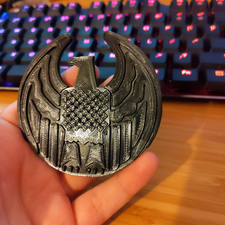 3D Printable Homelander Inspired Symbol by Sarah Hendo