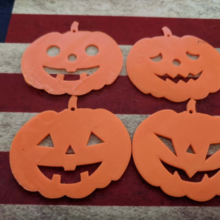 3D Printable Halloween pumpkin Jack O Lantern Ornaments by Nick Brandt